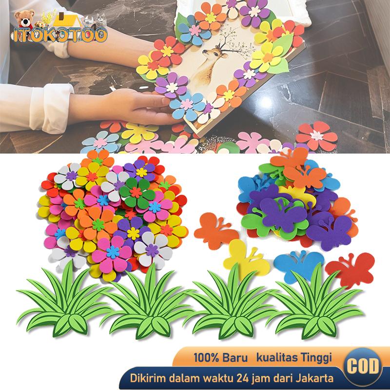 Stiker Dinding Busa EVA Bunga 3D Aman Untuk Hiasan Ruang Kelas - Shop ...