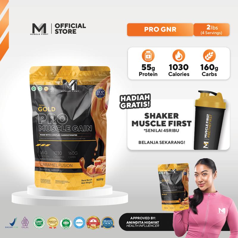MUSCLE FIRST Pro Muscle Gain 2lbs/900gr - Suplemen Fitness - Shop ...