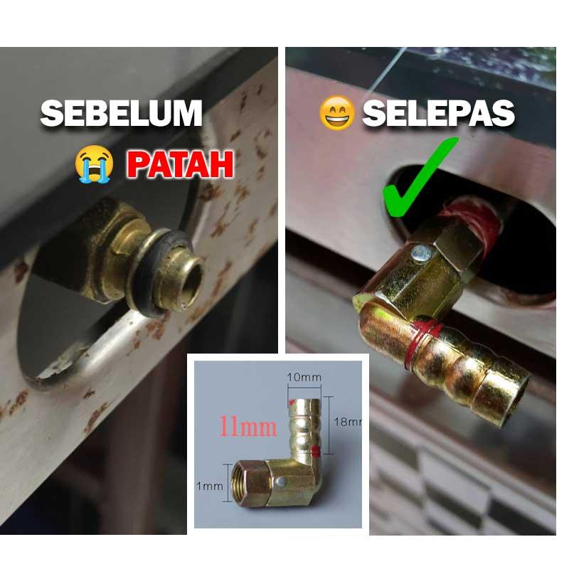Universal Gas Stove Connector Hose Hob Inlet fitting Joint elbow ...