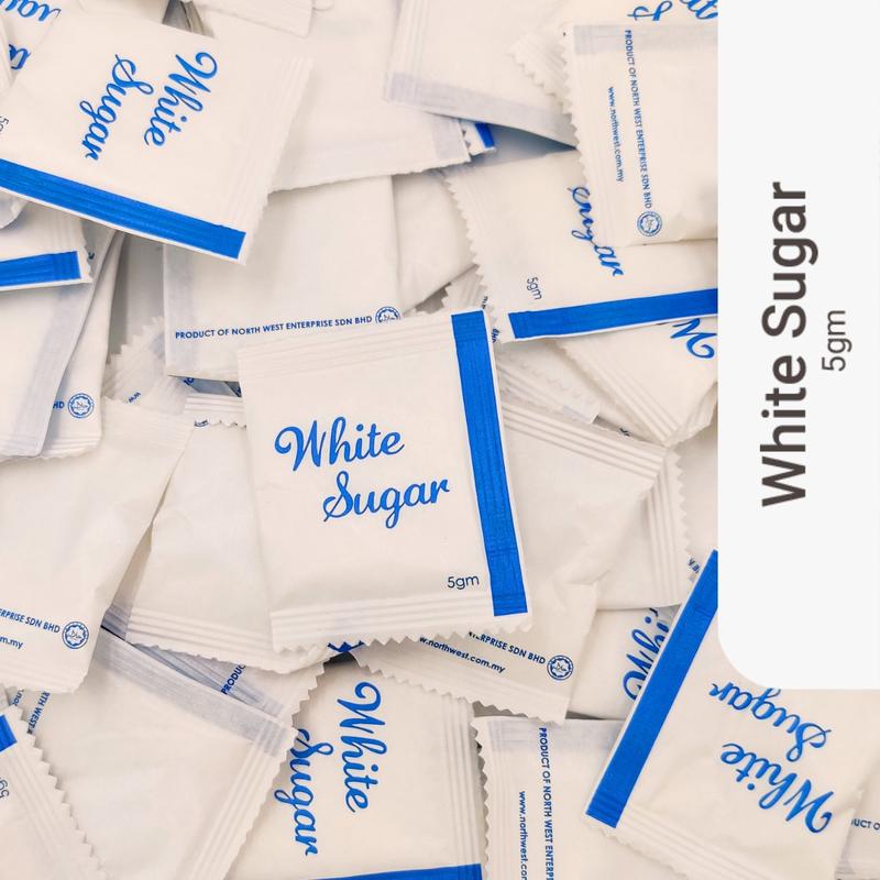 White Sugar Square Sachets 5gm (100 pcs) | Granulated White Sugar ...