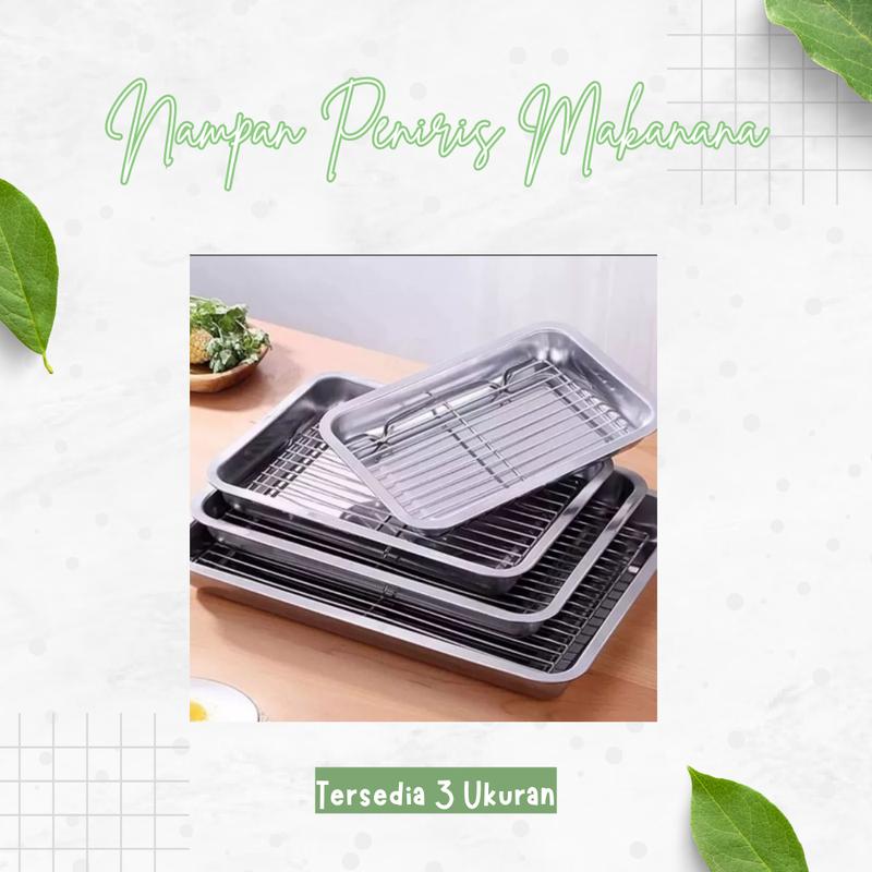 Ready Stok Wadah Peniris Makanan Gorengan Minyak Bahan Stainless - Shop ...