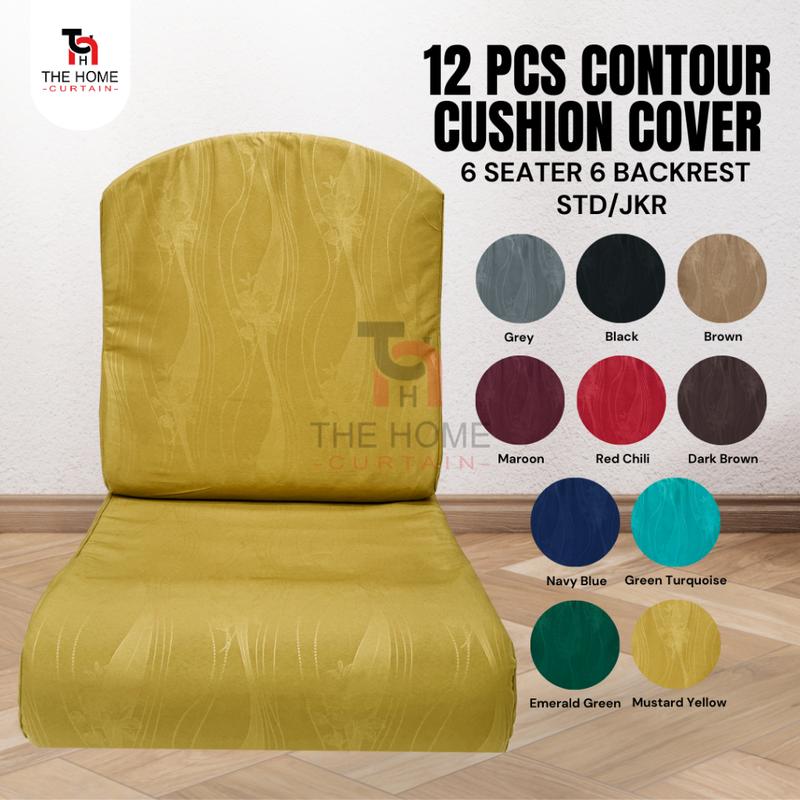 10 Color Sarung Kusyen Bujur Bulat Double Zipper (12 IN 1) Cushion ...