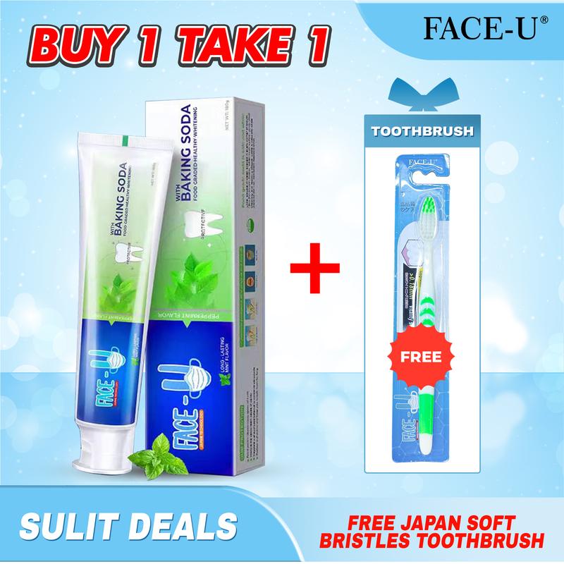 FACE-U BUY 1 TOOTHPASTE TAKE 1 TOOTHBRUSH JAPAN TECH WHITENING - TikTok ...
