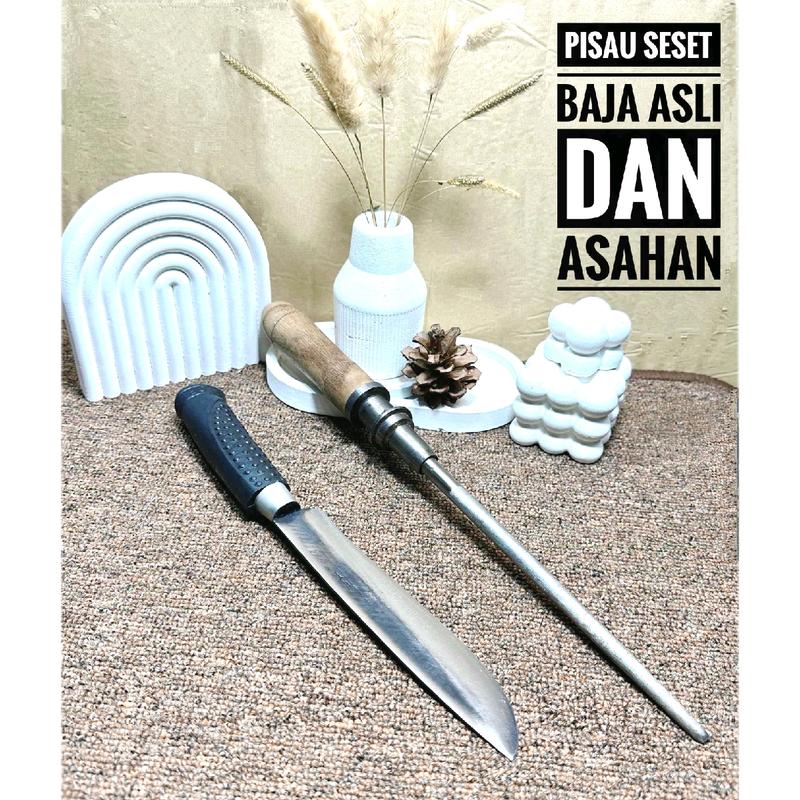 Pisau Daging Skin Bahan Baja Asli Super Premium + Asahan Kristal - Shop ...