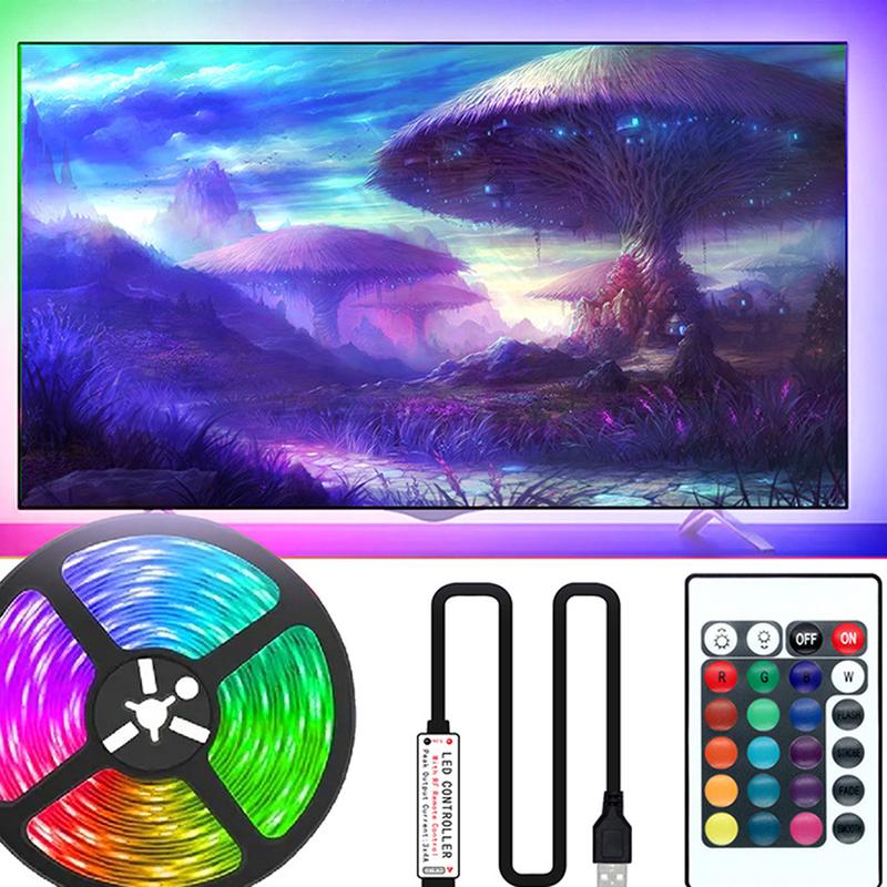 24key RGB USB LED Strip Light TV PC Screen DIY Backlight 283 - TikTok ...