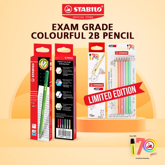 Stabilo Handwriting Colourful Exam Grade 2B Pencil (12 Pcs/6 - TikTok ...