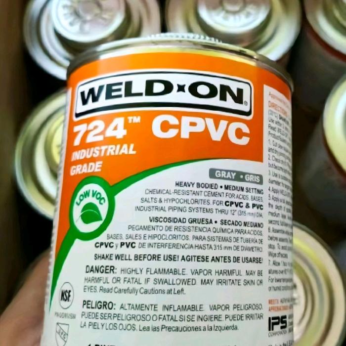 Jual Lem Pipa CPVC Weld On 724 473 ml Solvent Cement IPS 724 0,473 ...