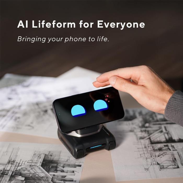 Promo LOOI Robot-Space Black – AI Desktop Companion with ChatGPT Voice ...