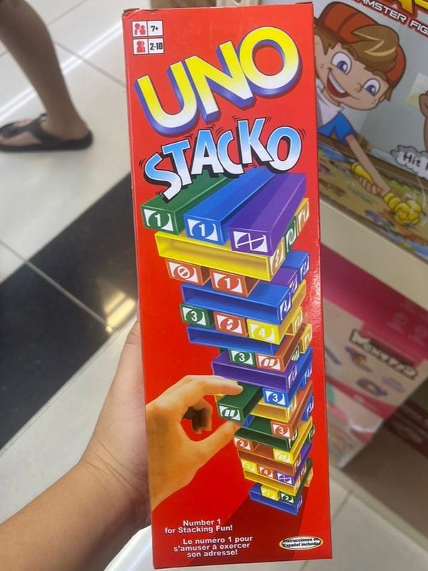 UNO STACKO BIG Number 1 for Stacking Fun Game - TikTok Shop Malaysia