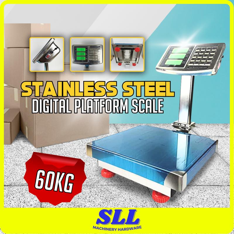 Stainless Steel Digital Platform Scale 60kg Foldable Chargin - TikTok ...
