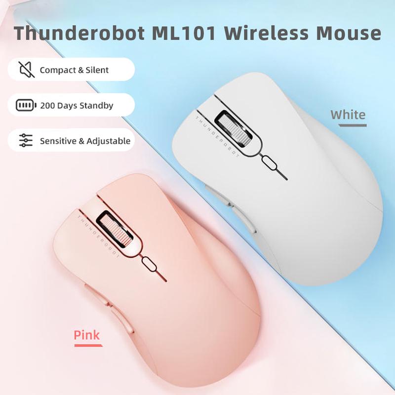 Thunderobot ML101 Wireless Mouse Noise Reduction 2.4G with USB - TikTok ...