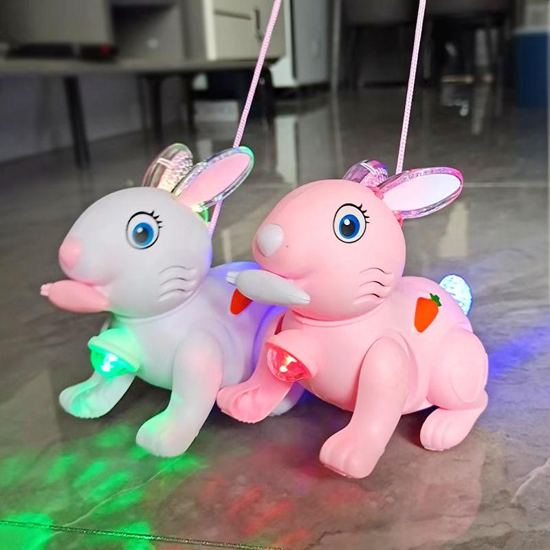 Mainan Arnab Lompat Tali Lampu Elektrik, untuk Kanak-kanak dan - TikTok ...