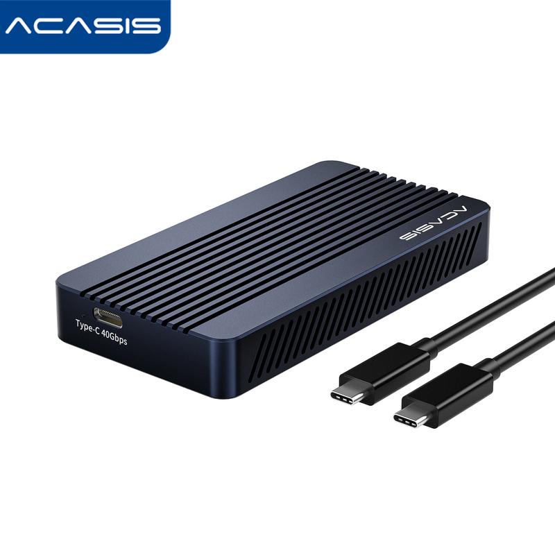 Acasis 40Gbps Tool-free M.2 NVMe Thunderbolt 3/4 USB 4 SSD Enclosure ...
