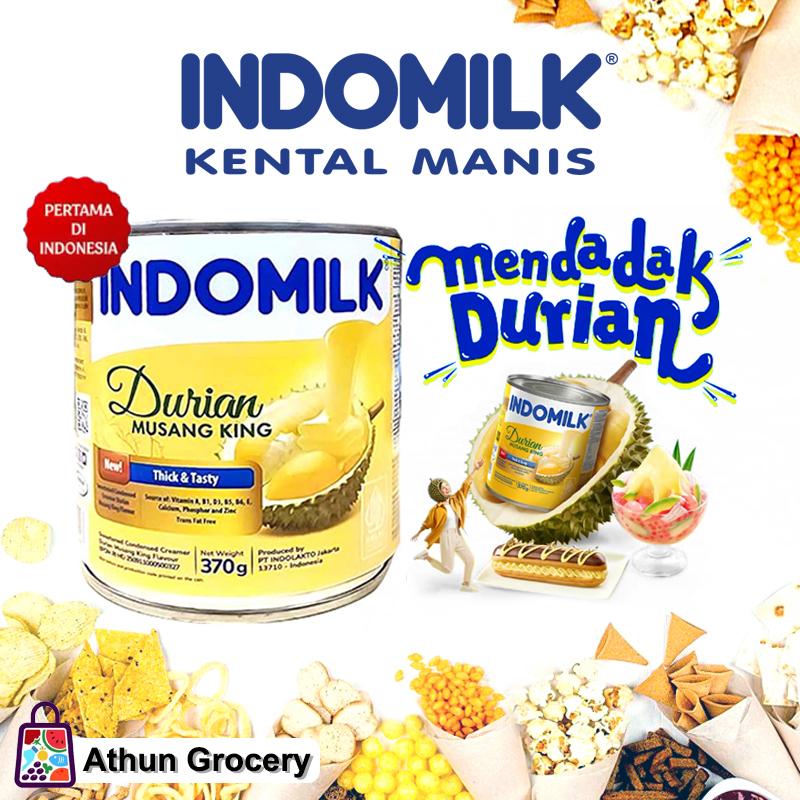 Indomilk Susu Kental Manis Durian Musang King 370g Krimer Creamer ...