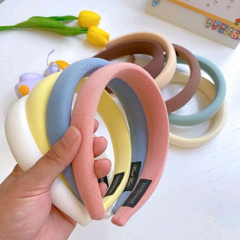 Bando Kain Tebal Wanita Korea Headband Cloud Polos Lebar Empuk - Shop ...