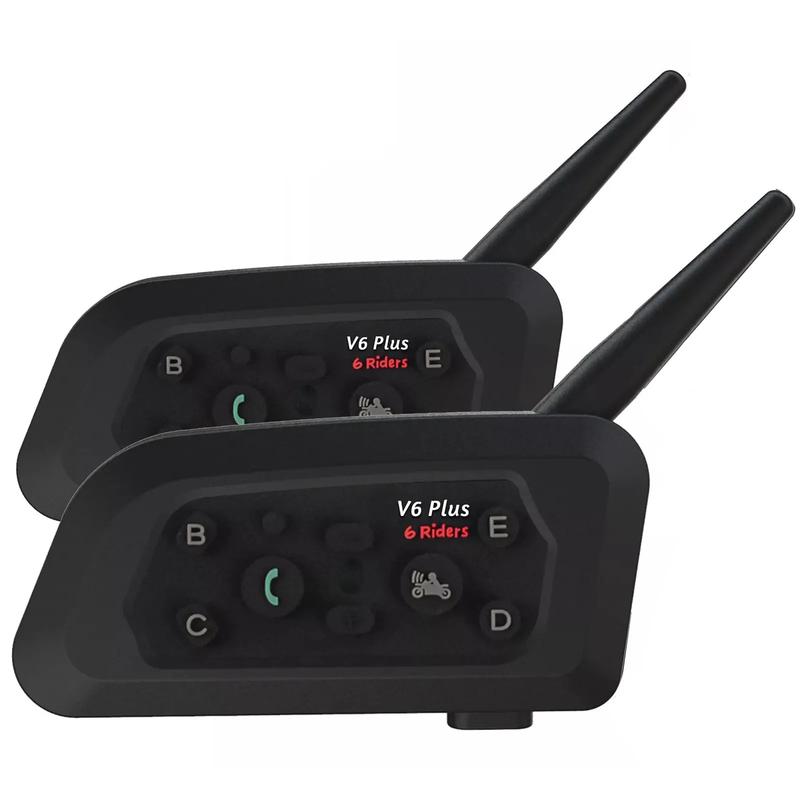 Intercom V6 Pro Plus Headset Bluetooth Helmet 6 Riders Motorcycle ...