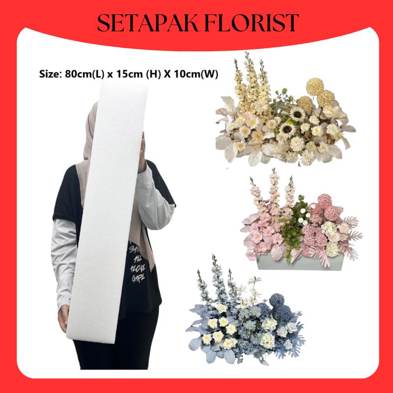 80CM RECTANGULAR FOAM Magic Stick span Panjang bunga putih Hiasan ...