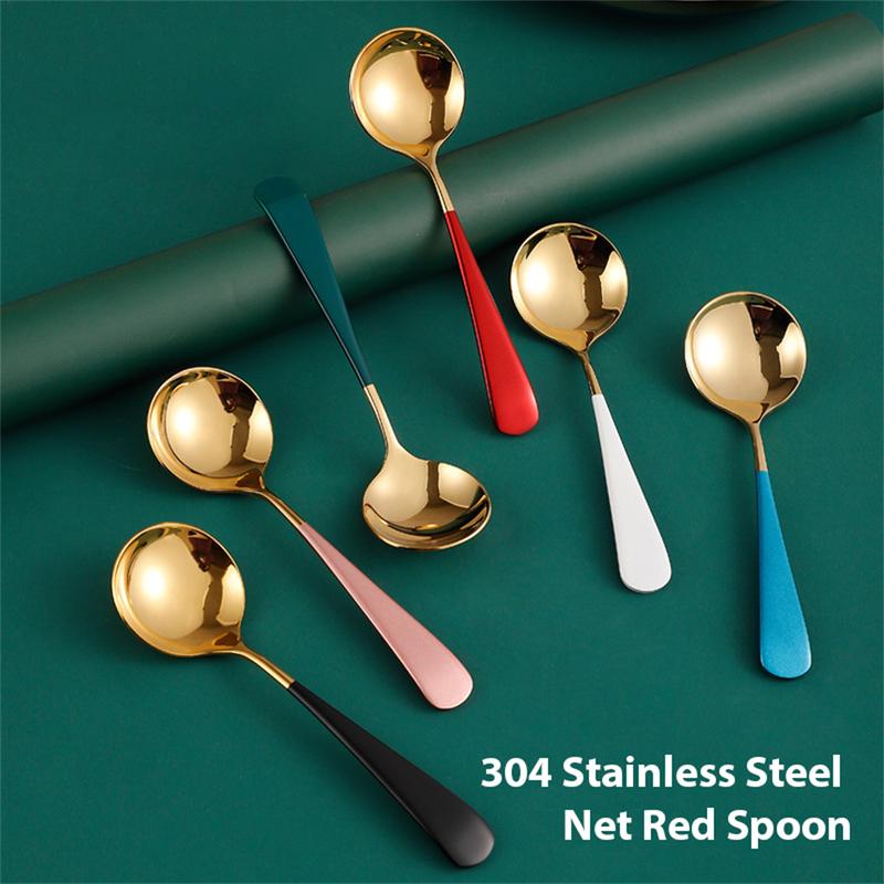 304 Stainless Steel Measuring Spoon Thick Big Head Round Foo - TikTok ...