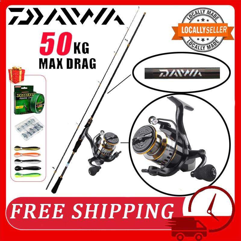 DAIWA Reel Pancing Set Portable Fishing Rod Reel Set 2 Section - TikTok ...