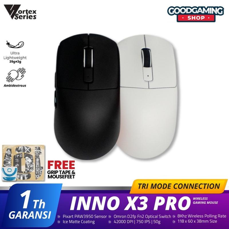 VortexSeries INNO X3 PRO Ultra LightWeight 8K Wireless Tri Mode - Shop ...