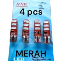 Jual Lampu Sein Motor kedip-kedip LED 4 PCS Kuni7ng Biru Putih Hijau ...