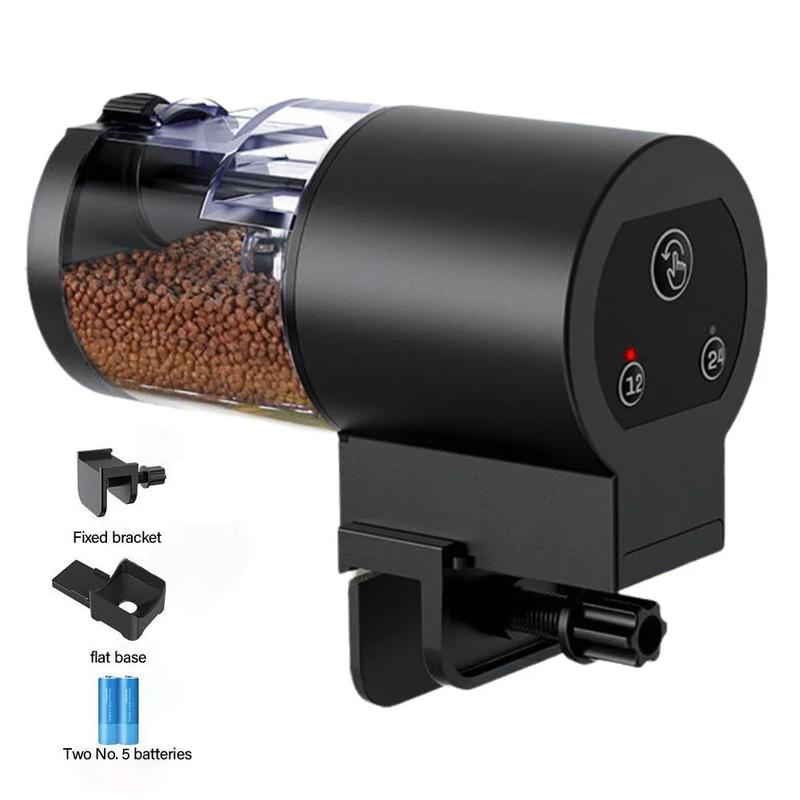 Fish Tank Feeder 12/24 Hours Automatically Feed Fish Food Dispenser ...