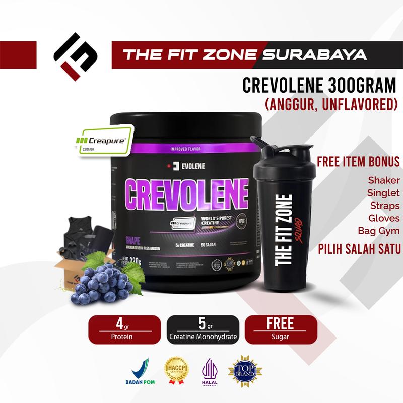 Evolene Crevolene Creapure 330 gram Micronized Creatine Monohydrate ...