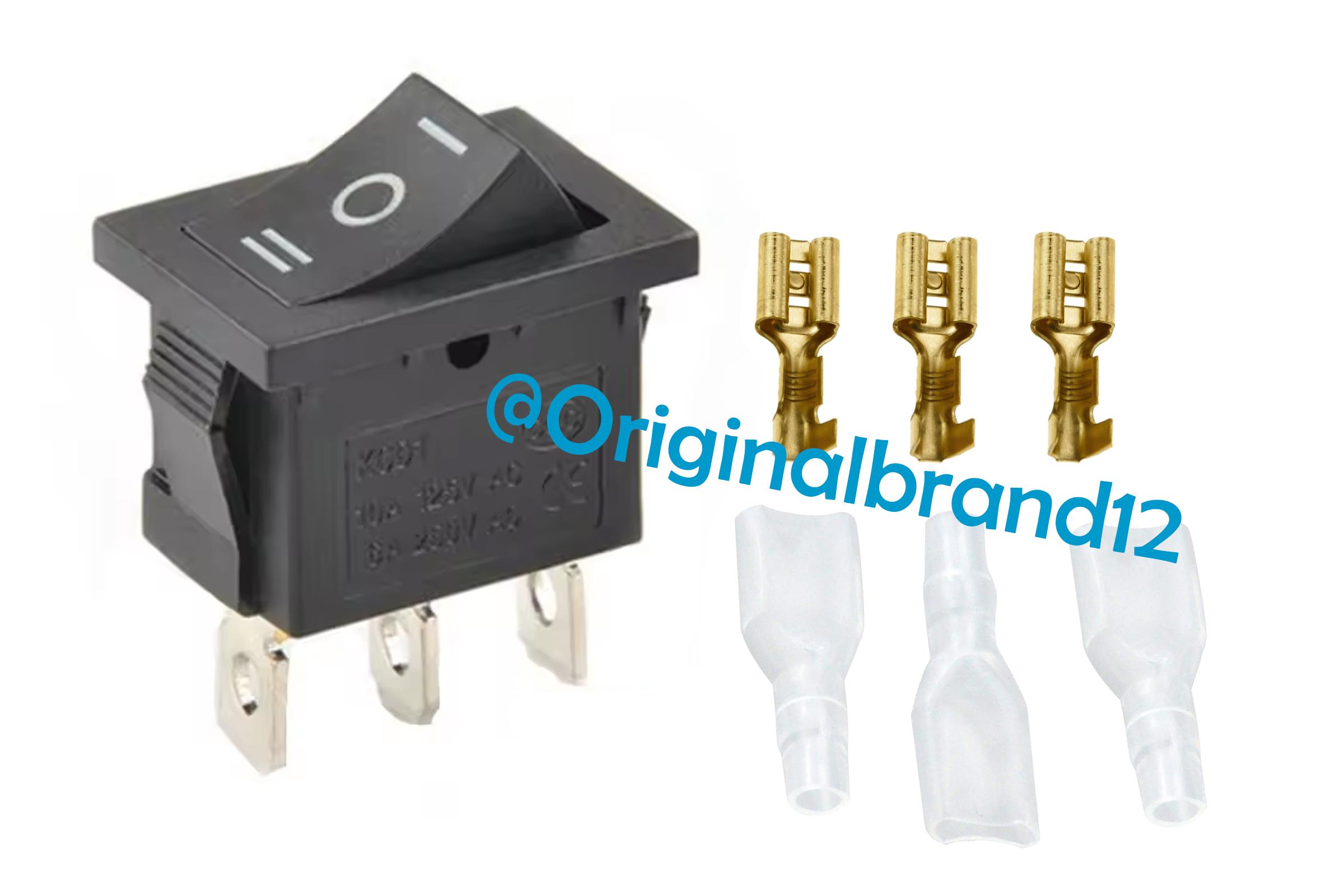 Saklar Rocker Switch ON OFF ON 3 Kaki dengan Skun dan karet - Shop ...