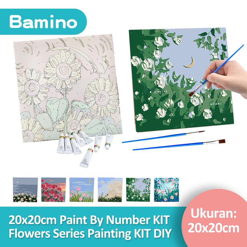 BAMBINO 20*20cm DIY Painting By Number Digital Painting Landscape - Shop | Tokopedia