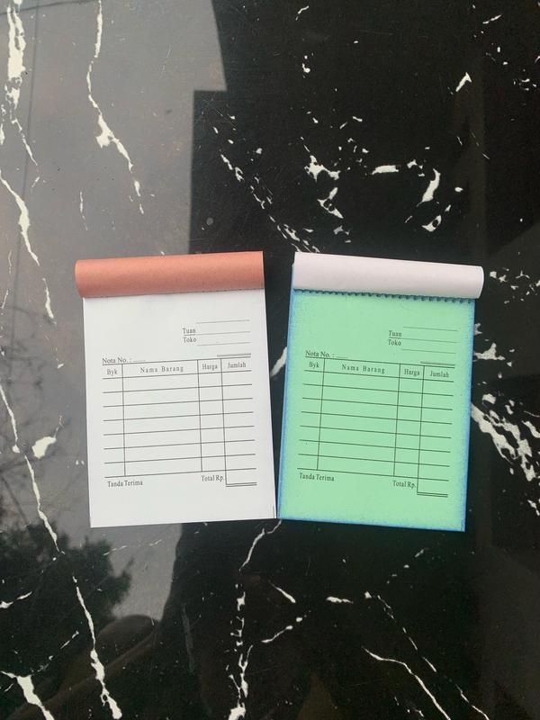 NOTA MINI 2 PLY, NOTA NCR, UKURAN SEPERDELAPAN FOLIO, NOTA LANGSUNG ...