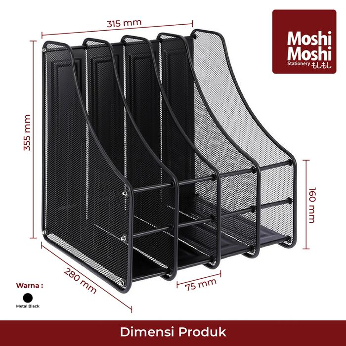 Jual TERLARIS File Box Foldable Steel 4 Layer Rak Penyimpanan Dokumen 4 ...