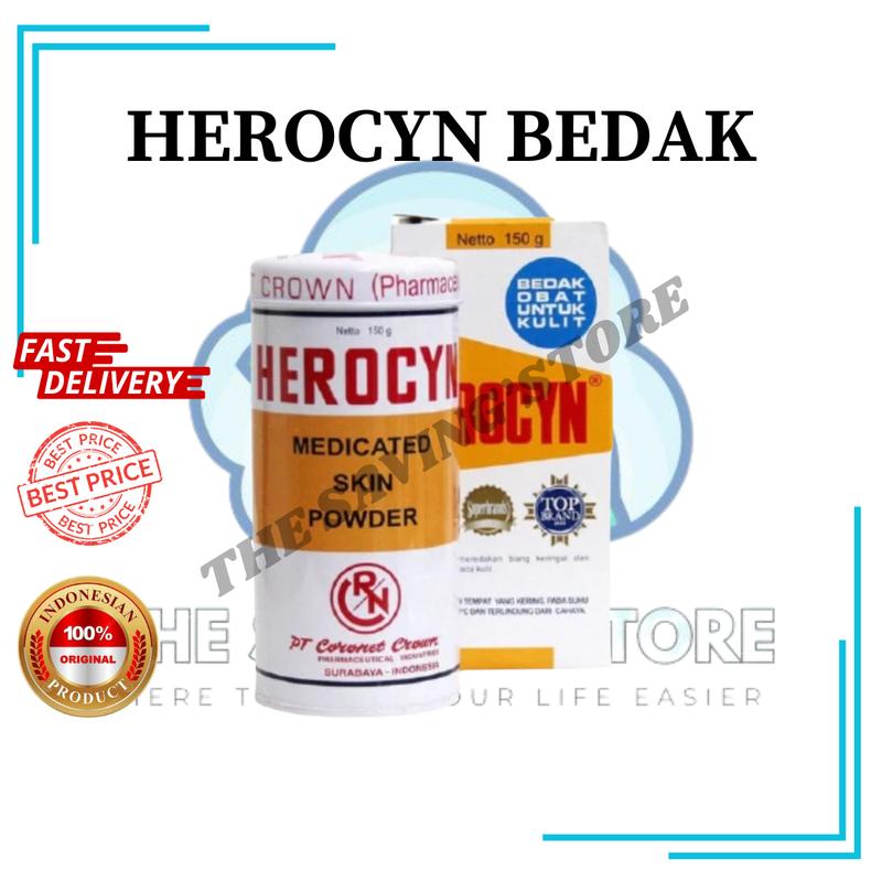 BEDAK HEROCYN 50/85/150G READY STOCK Baby - TikTok Shop Malaysia