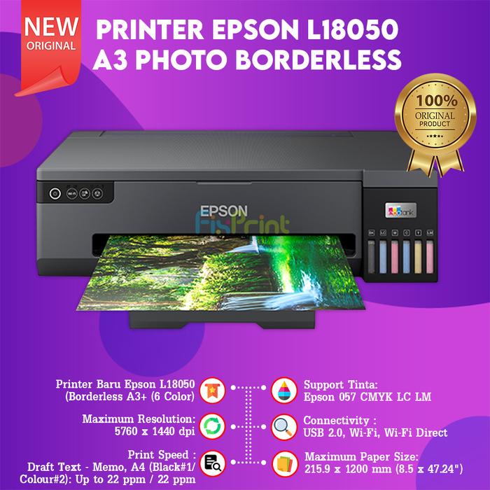 Jual Printer Epson L18050 A3 Photo Ink Tank Borderless A3+ (6 Color ...