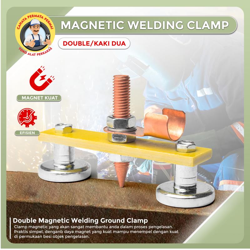 Double Magnetic Welding Ground Clamp (Kepala Las Magnetik Ganda) - Shop ...