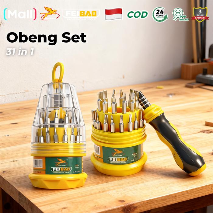 Promo Feibao Obeng Set 31 Pieces / Precision Screwdriver Set 31 pcs ...