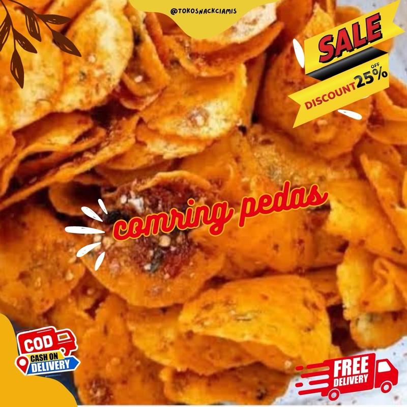 COMRING PEDAS AROMA DAUN BAWANG Camilan Snack - Shop | Tokopedia