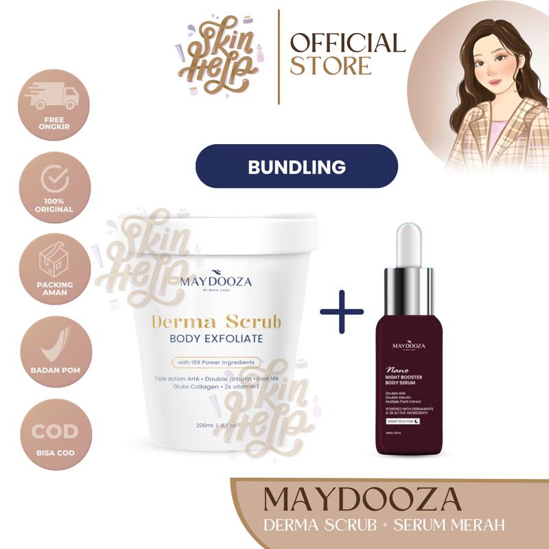 MAYDOOZA (BUNDLING DERMA SCRUB + SERUM MERAH) DERMA SCRUB BODY - Shop ...