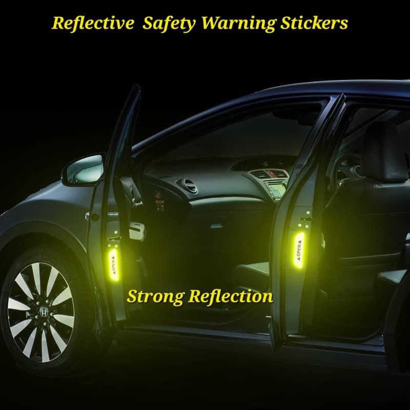 【B240 READY STOCK】4 Pcs Car Reflective Safety Warning Sticke - TikTok ...