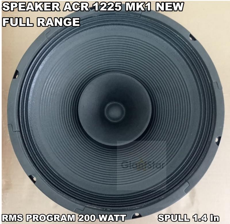 ACR 1225 SPEAKER FULL RANGE 12 inch 12in 1225-MK1 NEW ACR 1225 NEW ACR ...