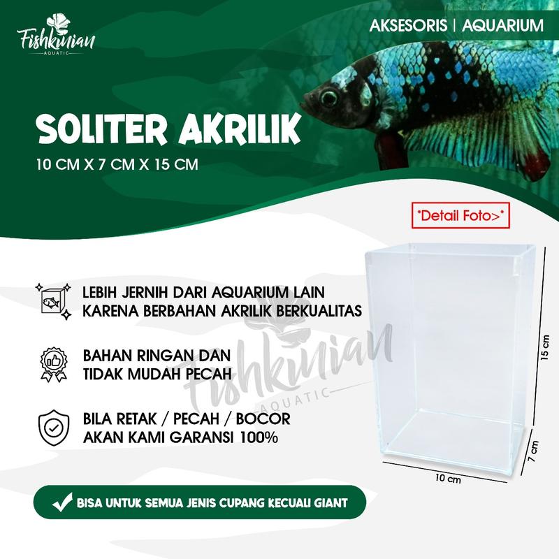 Aquarium Soliter Akrilik Fishkinian - Shop | Tokopedia