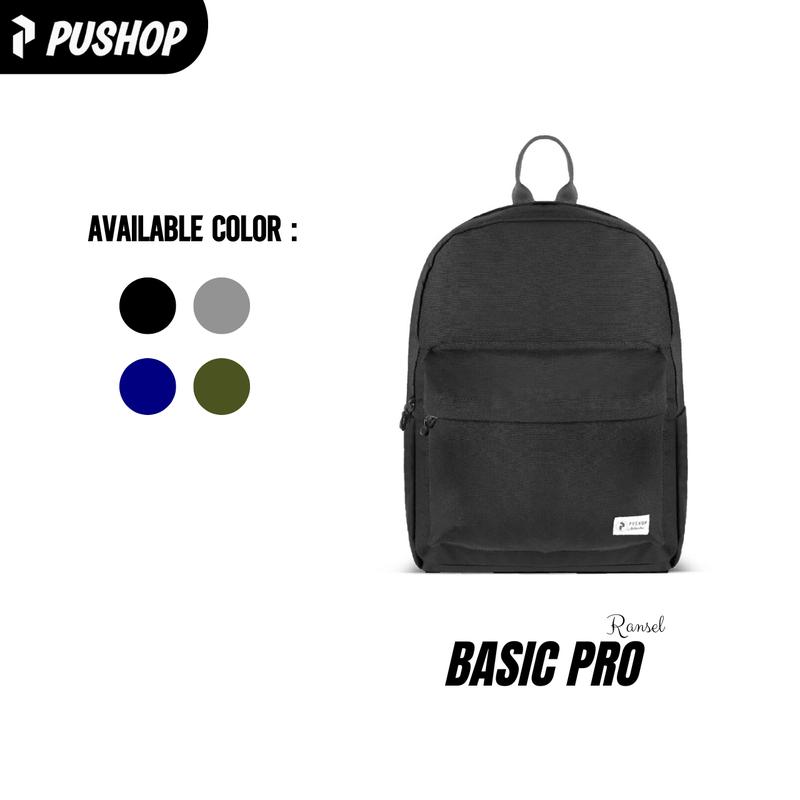 (Exclusive) PUSHOP Tas Ransel Pria BASIC SERIES - Tas Backpack - Shop | Tokopedia