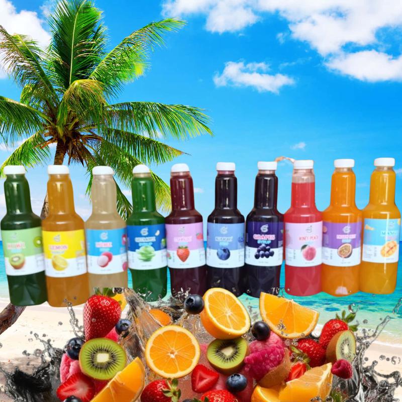 ZNW/SHUREWIN FRUIT SYRUP 1.25kg Perfect for Fruit Tea Kiwi, Lemon ...