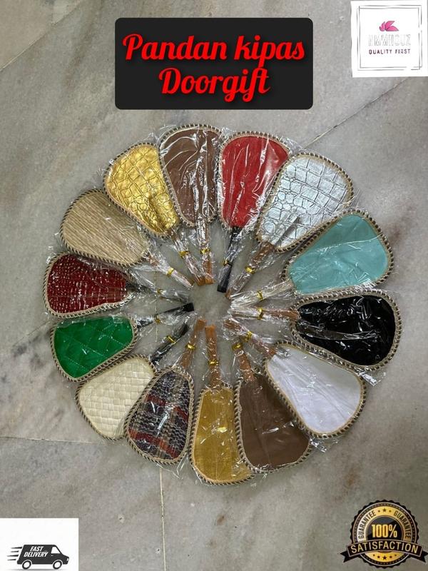 Premium Exclusive Doorgift Hadiah Kipas Design Pandan Kenduri sedekah ...