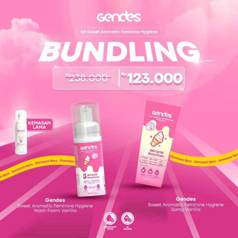 PROMO GENDES DISKON 50% - PAKET GENDES 1 WASH & 1 SPRAY - Feminine ...