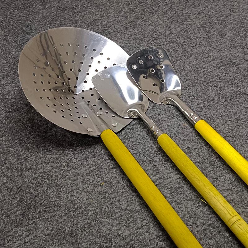 SEROK set 1 Spatula Kuning Lubang Buntu Serok Tanggung gagang kayu ...