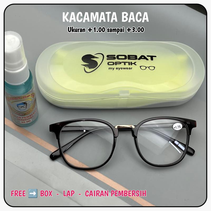 Kacamata Baca Club Master Pria Dan Wanita Ukuran +1.00 Sampa - Shop ...