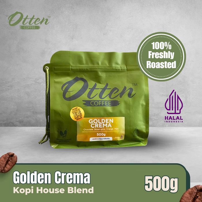 Jual Golden Crema - Kopi House Blend 500gr - Commercial Blend - Biji ...