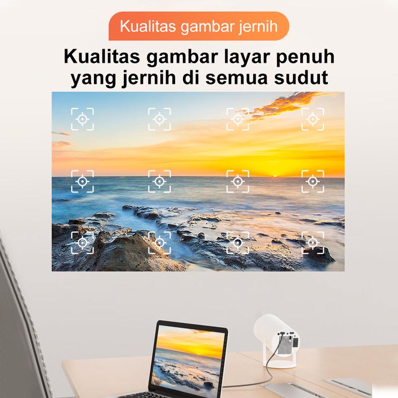 Tripsky Proyektor Mini HY300mini Full HD 1080p 5000 Lumen Dukungan USB ...