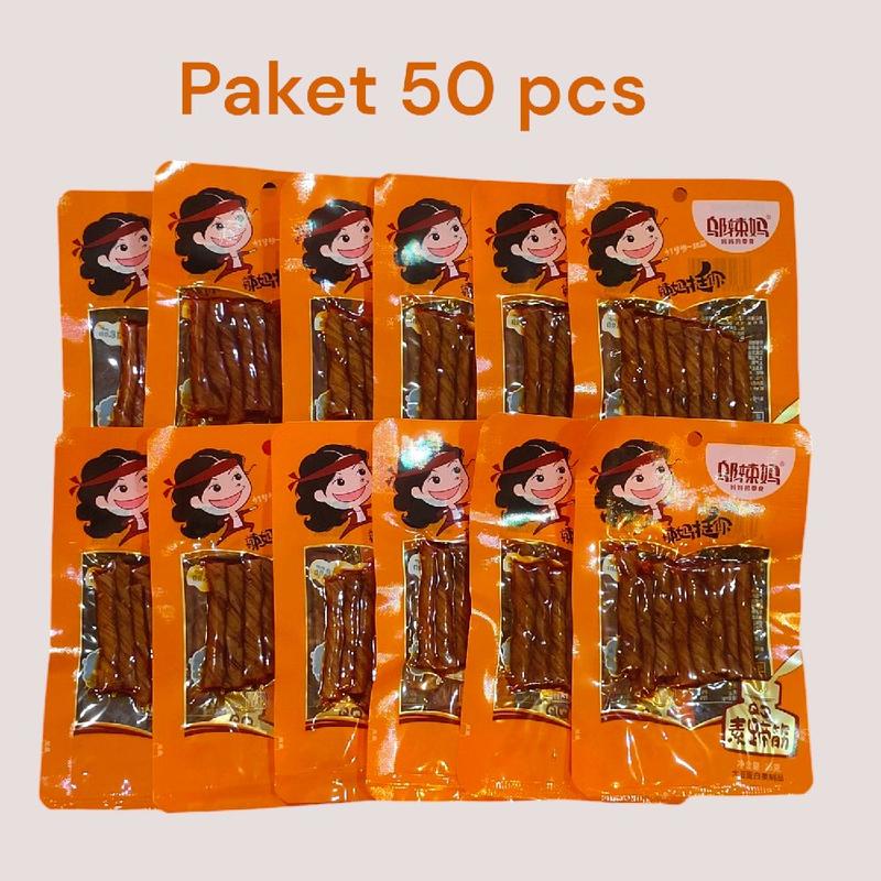 Paket 50 pcs Snack Latio Tendon mini spicy - Shop | Tokopedia