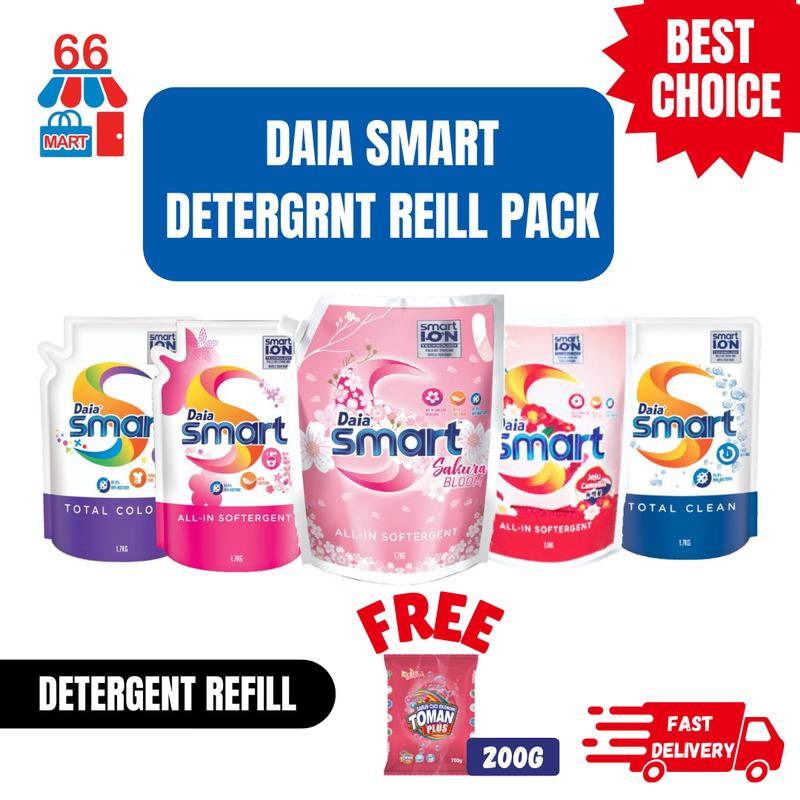 66Mart Daia Smart Concentrated Liquid Detergent Refill 1.5kg - TikTok ...